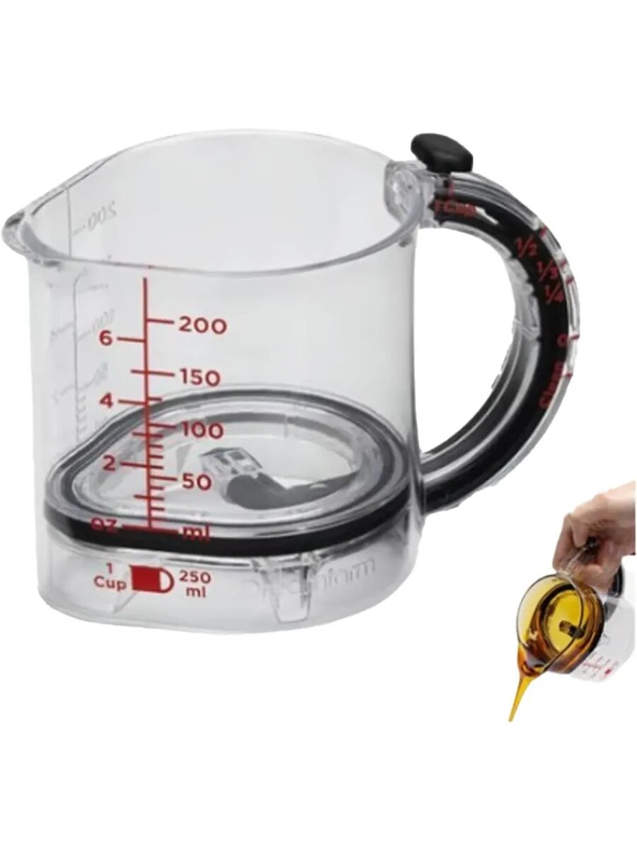 4-в-1 регулируемый мерный стакан