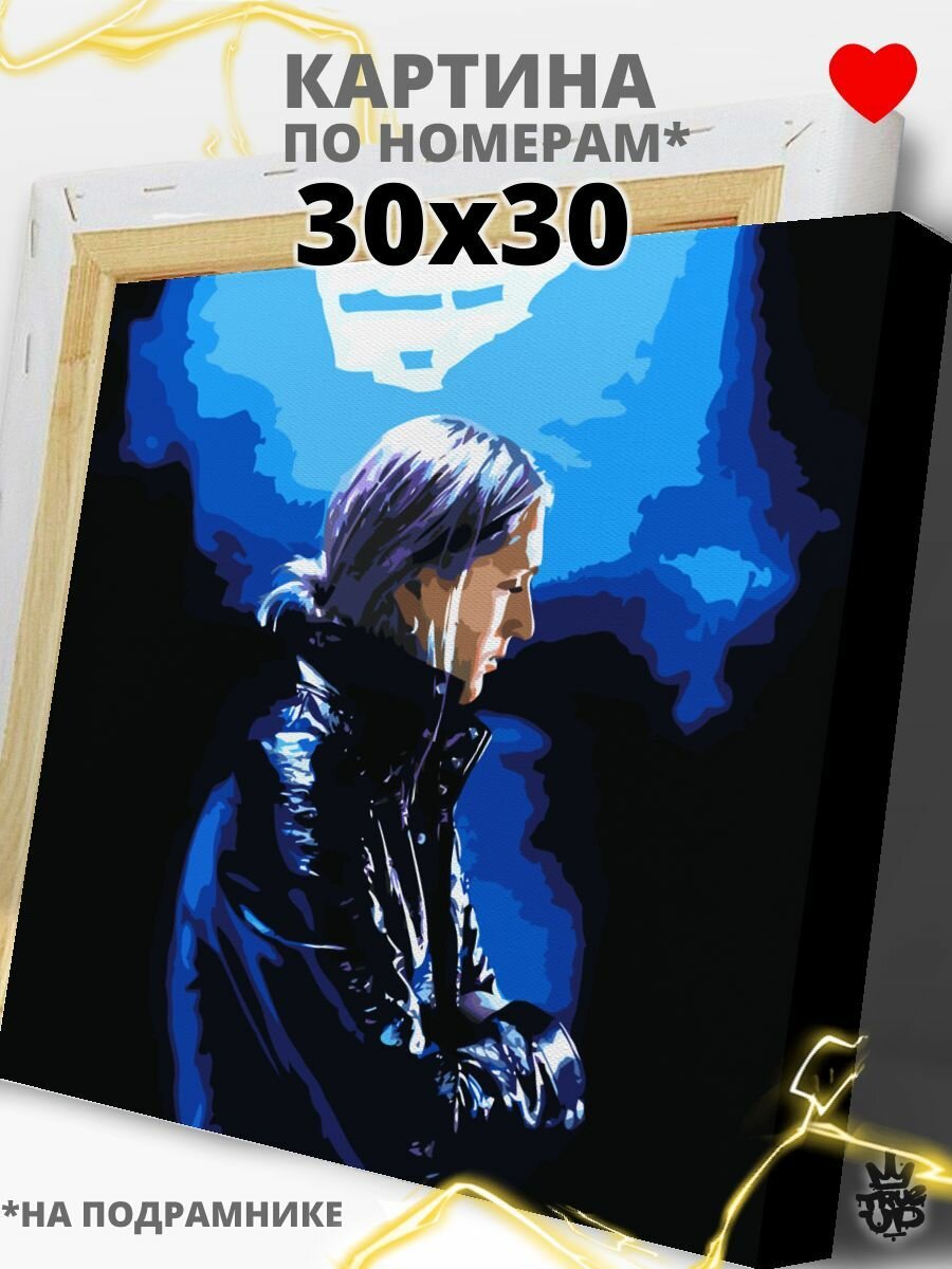 Платина картина по номерам на холсте