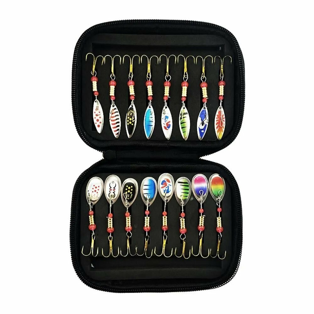 Набор блесен для спиннинга, Блесна для рыбалки, приманка Luya, подарочный набор 16 штук
