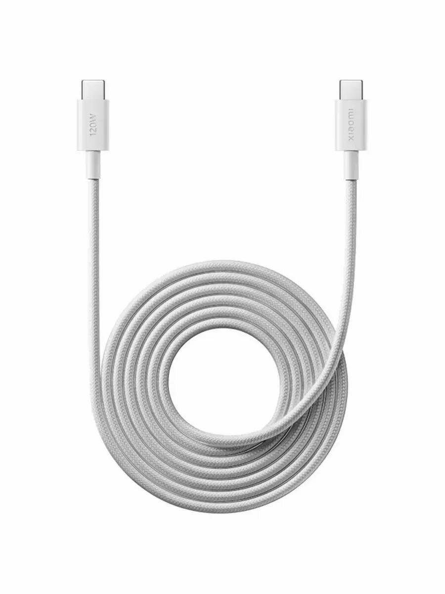 Кабель Xiaomi BHR087BGL 6A High-speed USB4 Braided 1м Белый Type-C