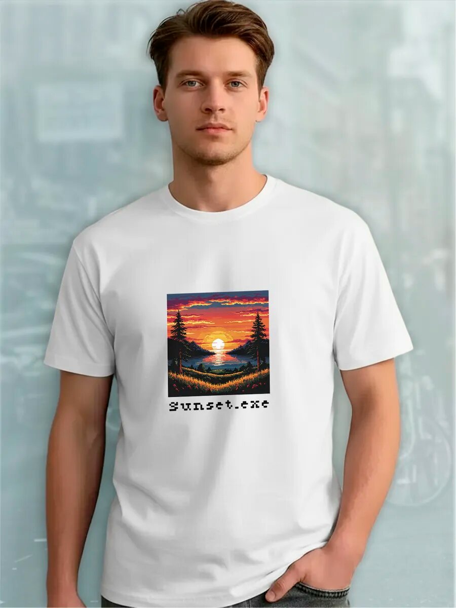 Футболка PRINTSHOT, 1 шт., размер 2XL, белый — фото 1