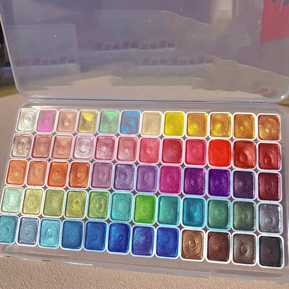 Набор акварельных пигментов 20/24/60 цветов 60 Colors 5-1ml-