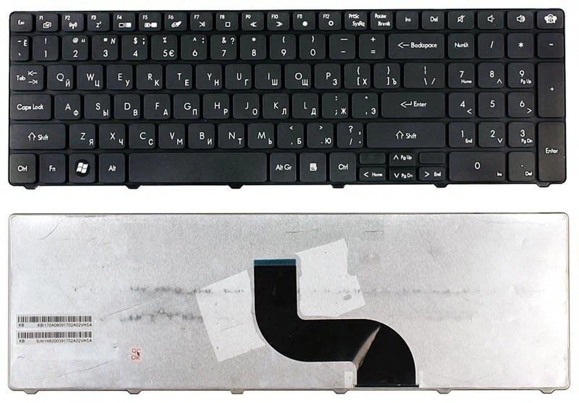 Клавиатура для ноутбука Packard Bell Easynote TK81 / LX86 / TK85 / TX86 / NV50 / LM81 / LM85