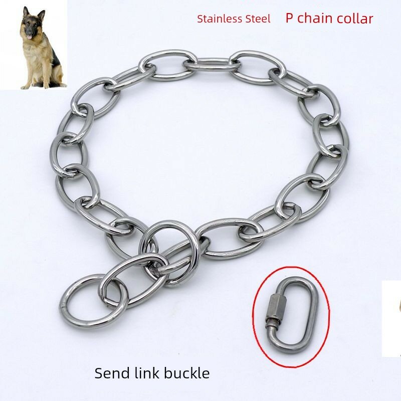 Поводок для собак из нержавеющей стали О-образный цепь Ротвейлер Доберман Голден ретривер для дрессировки собак средней