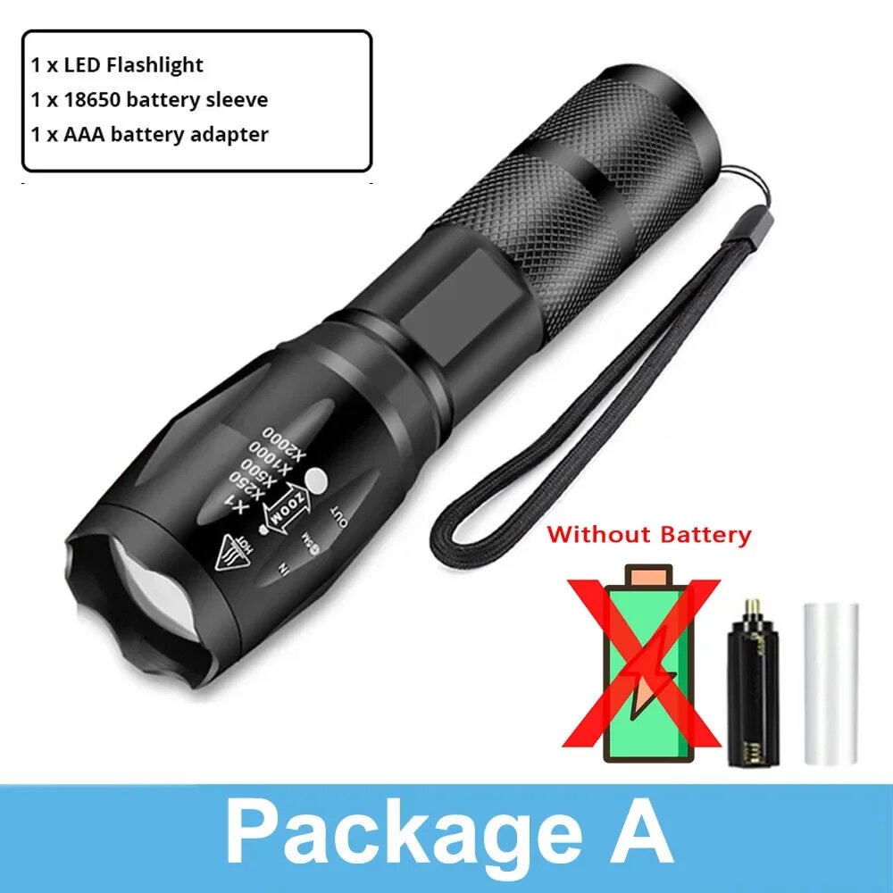 Фонарик LED Heinast, Package A, без батареи