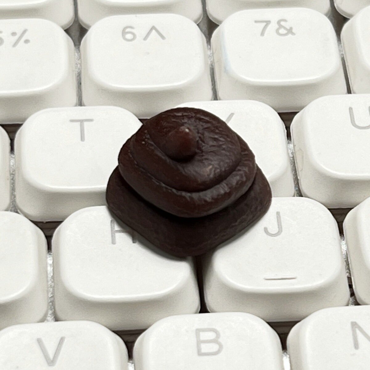 Популярная персонализированная креативная клавиатура с изображением какашки, забавная поддельная механическая