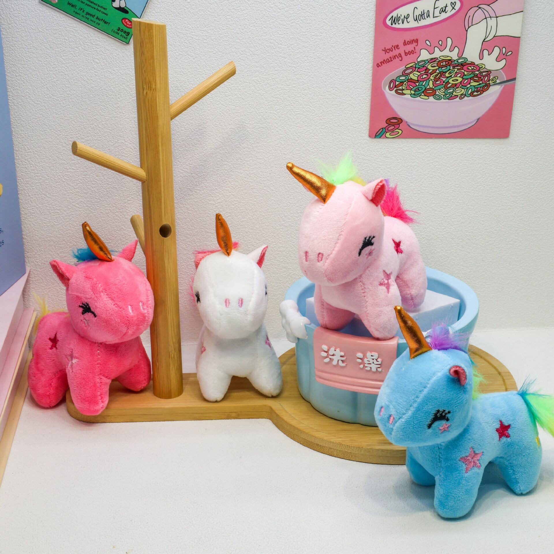 Милый единорог мягкий брелок, симпатичная игрушка для подарка на свадьбу, розовый единорог