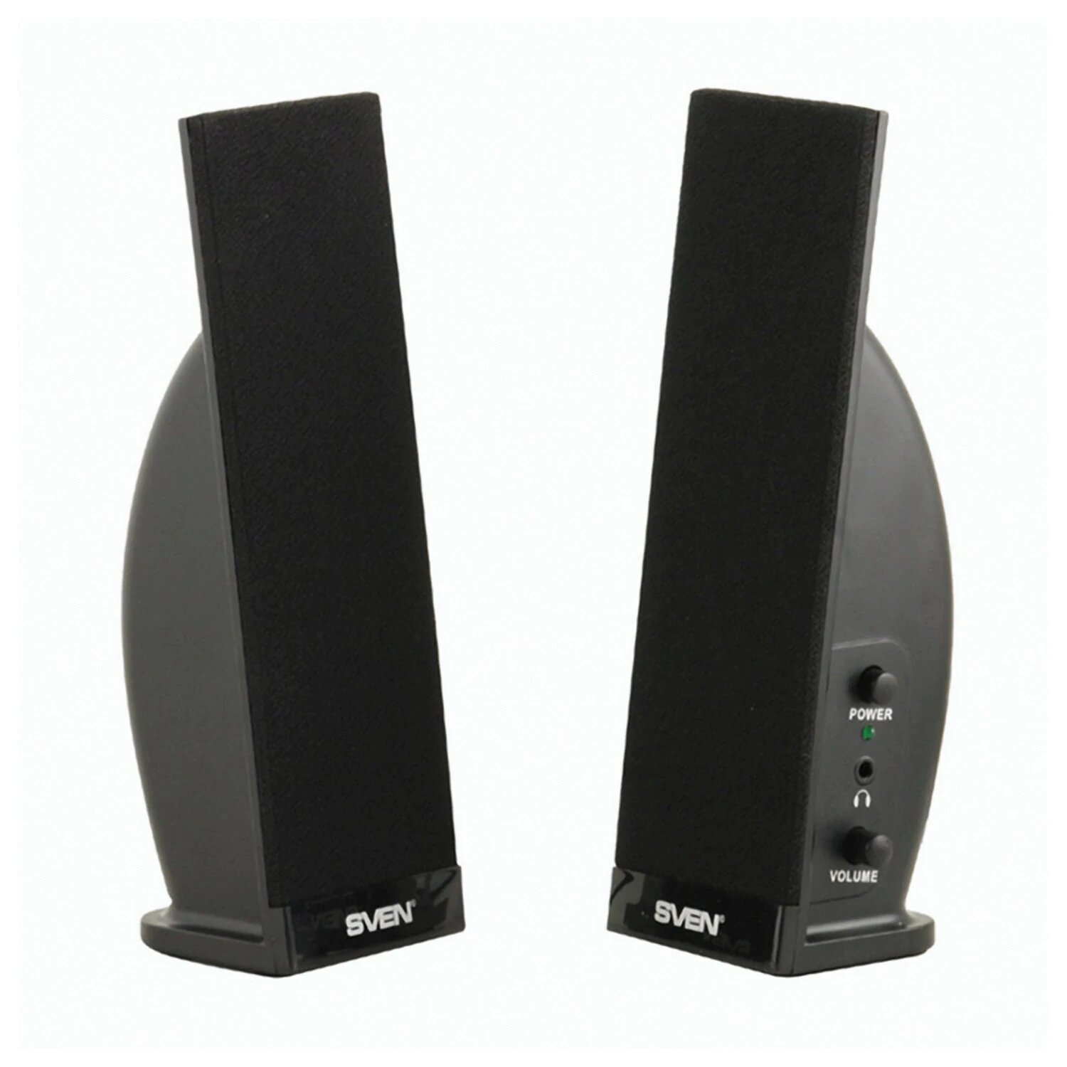 Колонки компьютерные SVEN 230, 2.0, 22 Вт, пластик, черные, SV-0110230BK