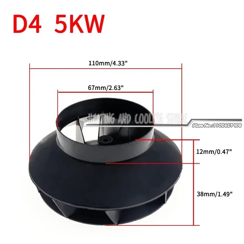 12 В автомобильный обогреватель, вентилятор, двигатель, внутреннее ветровое колесо для китайских 2 кВт 5 кВт, дизельные воздушные стояночные обогреватели D2 D4 для Webasto 5000/3500 D4 Outer Fan