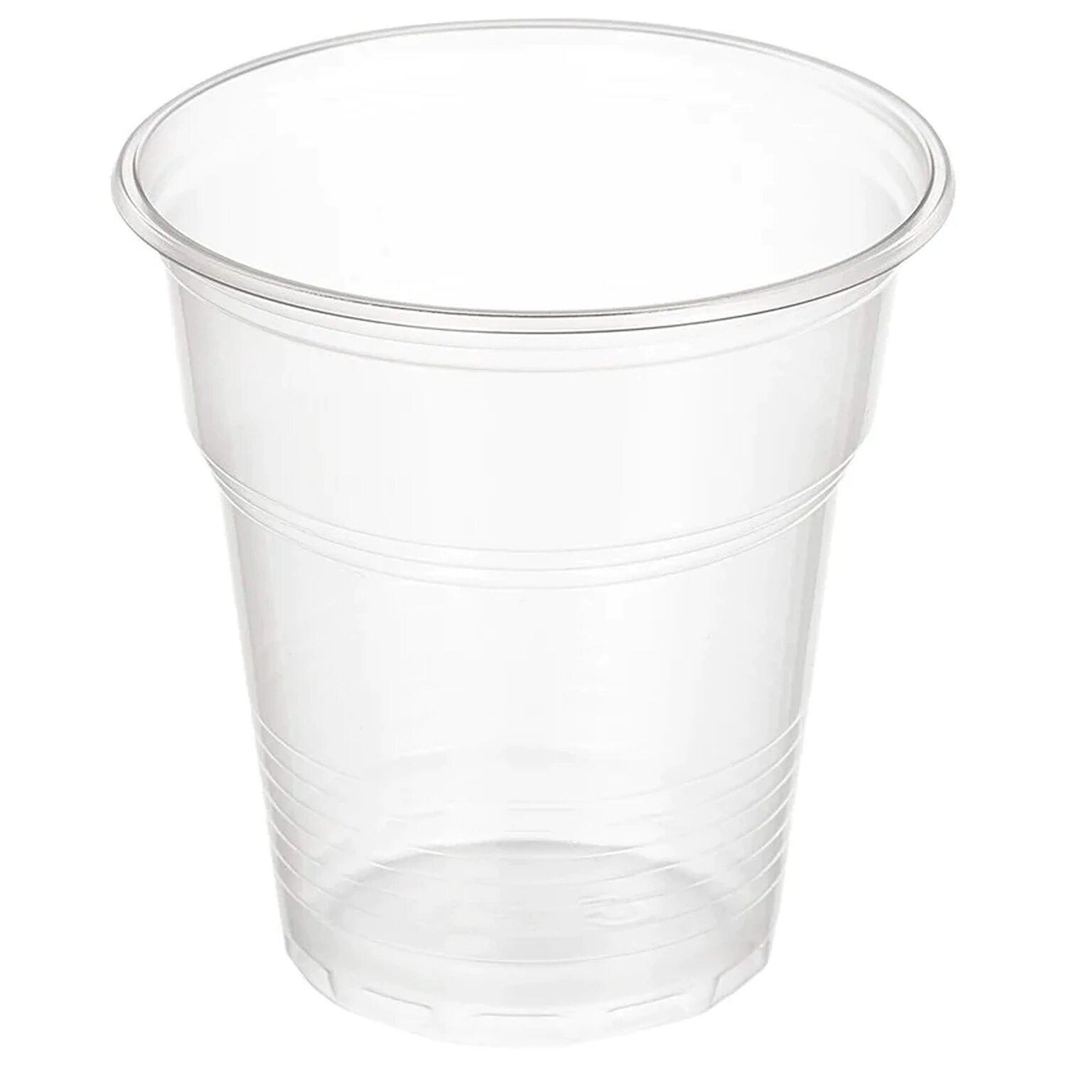 Стакан одноразовый 100 мл, плотный, пластиковый ПП, прозрачный, комплект 100 шт, 608258, 3шт.