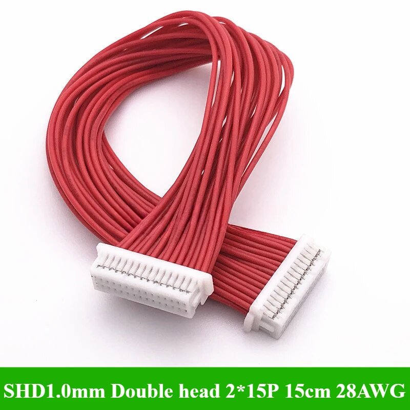 Двухрядные разъемы SHD1.0mm 15см 28AWG 1 PCS, Double 2X15P