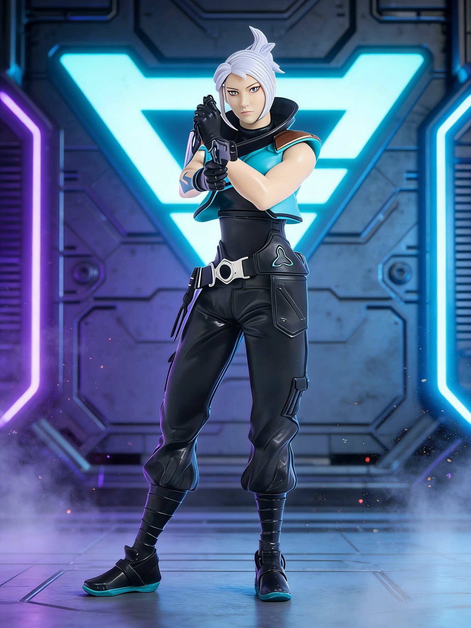 Фигурка коллекционная Valorant Jett, аниме, 22 см, в упаковке