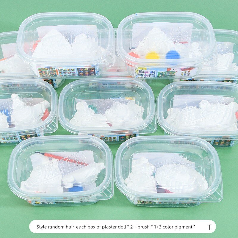 Детские гипсовые куклы для творчества, белые заготовки для раскрашивания, мини-игрушки для рисования в пакетиках,