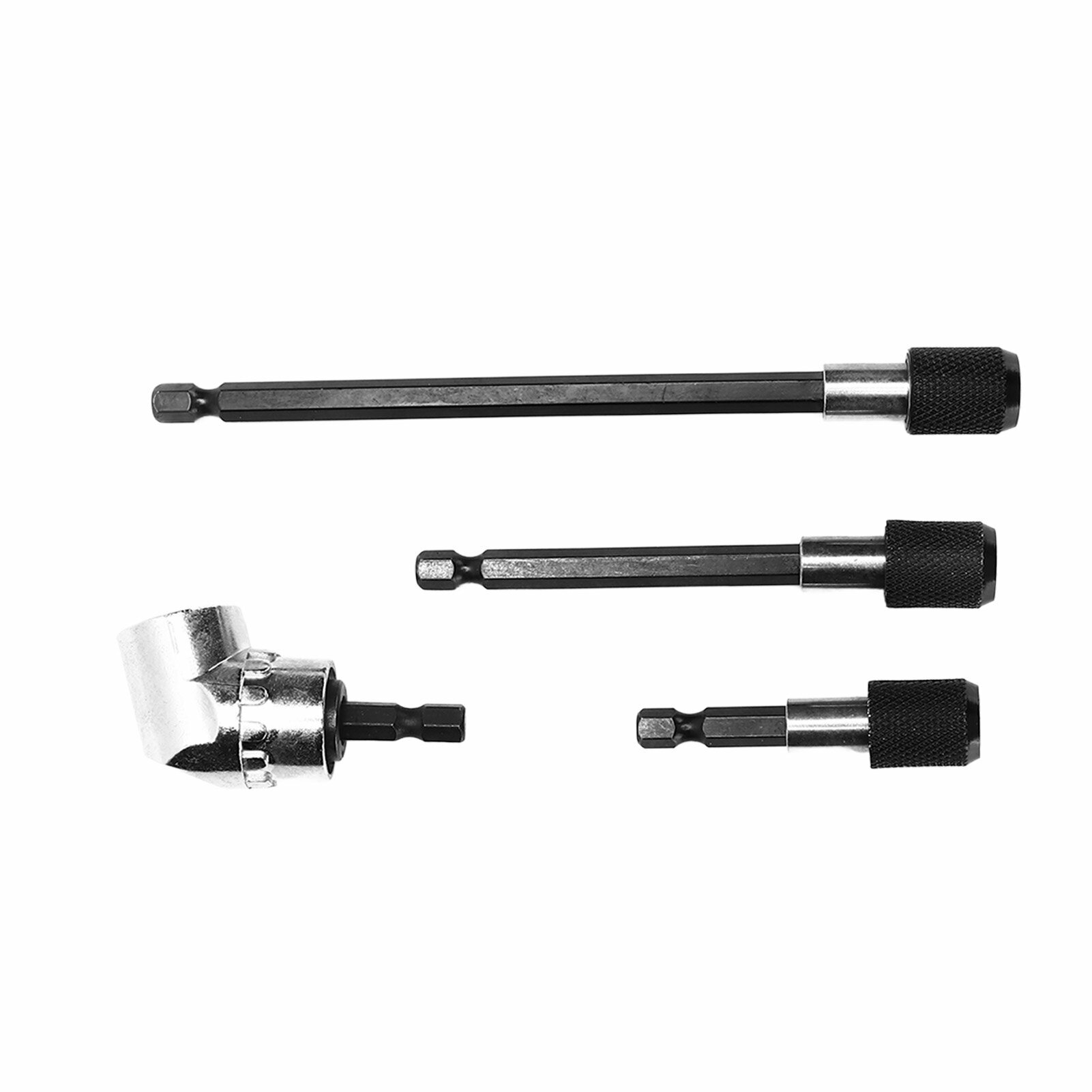 4pcs Derill Bit Bit Magnetic 1/4 дюйма Hex Shank 105 ° Регулируемый набор инструментов адаптера