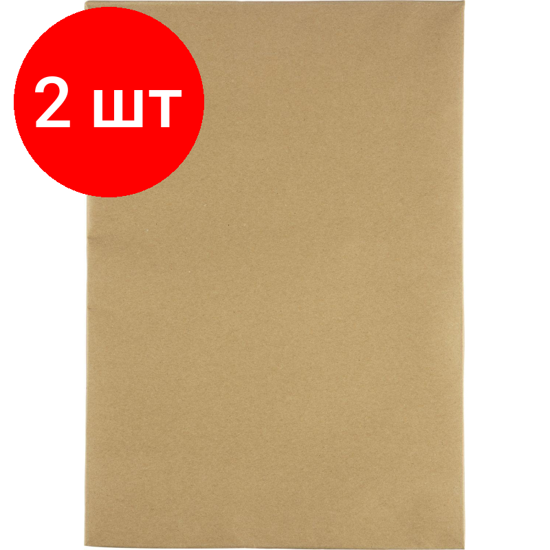 Комплект 2 упаковок, Картон для подшивки докум. Выбор есть А4 немелован.260 г/м2 100л/уп. крафт