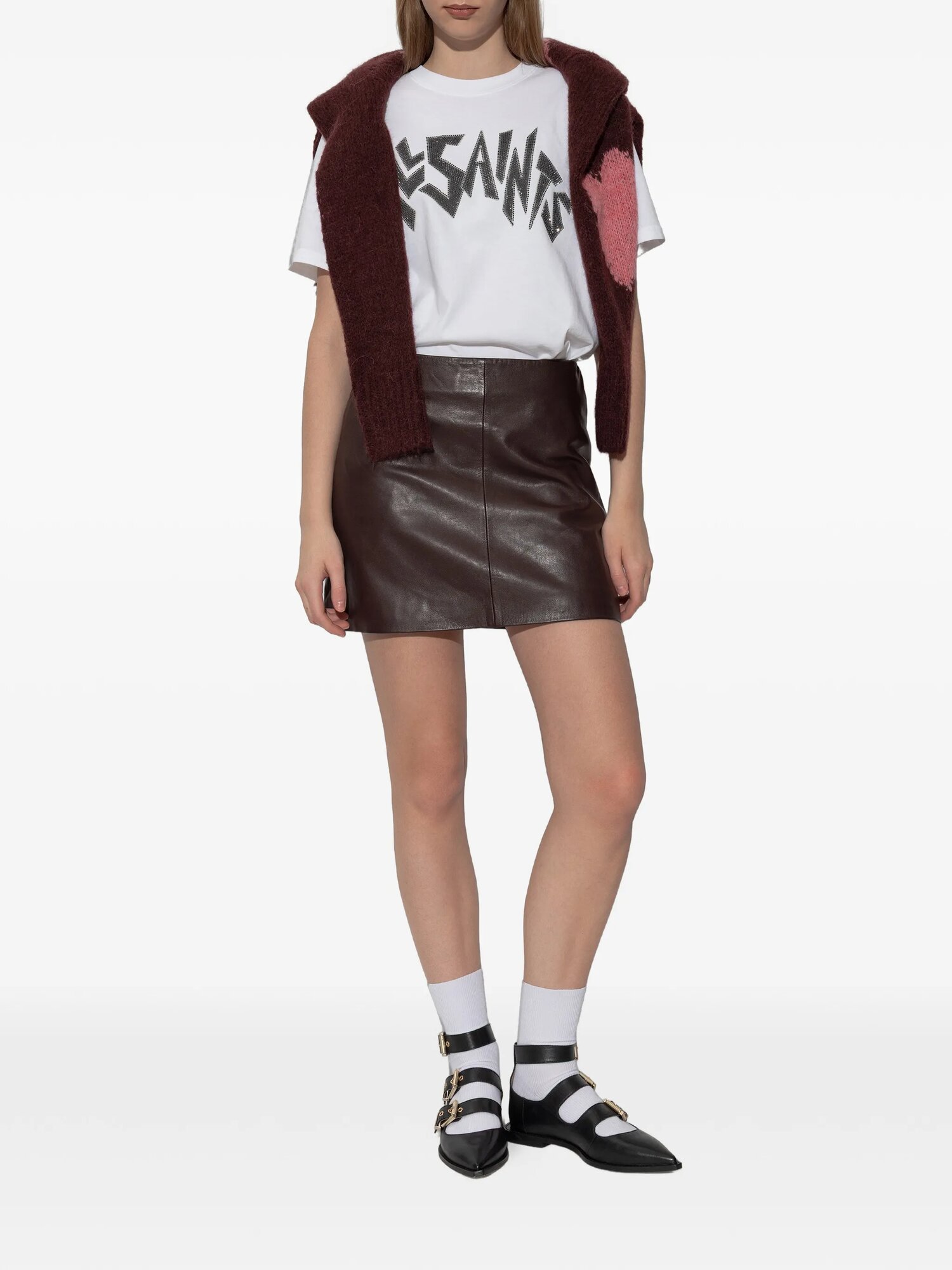 Юбка AllSaints, размер 6, brown — фото 1