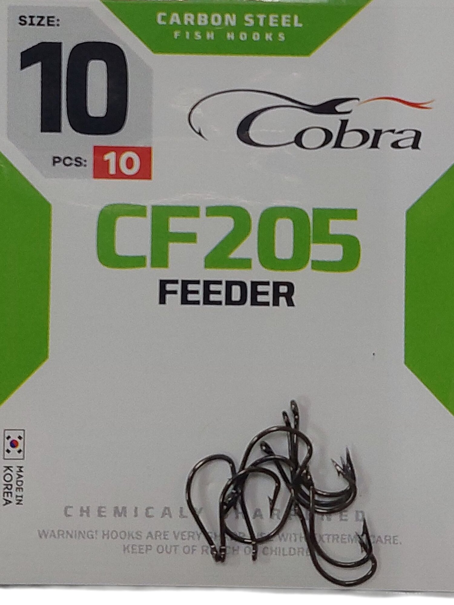 Крючки Cobra FEEDER SPORT сер. CF205 разм.010 10шт.
