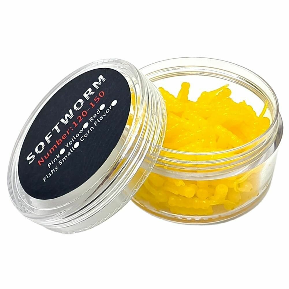 Динамический плавающий мотыль, силиконовая приманка для донной и безкивковой ловли, имитация личинки на карася и карпа