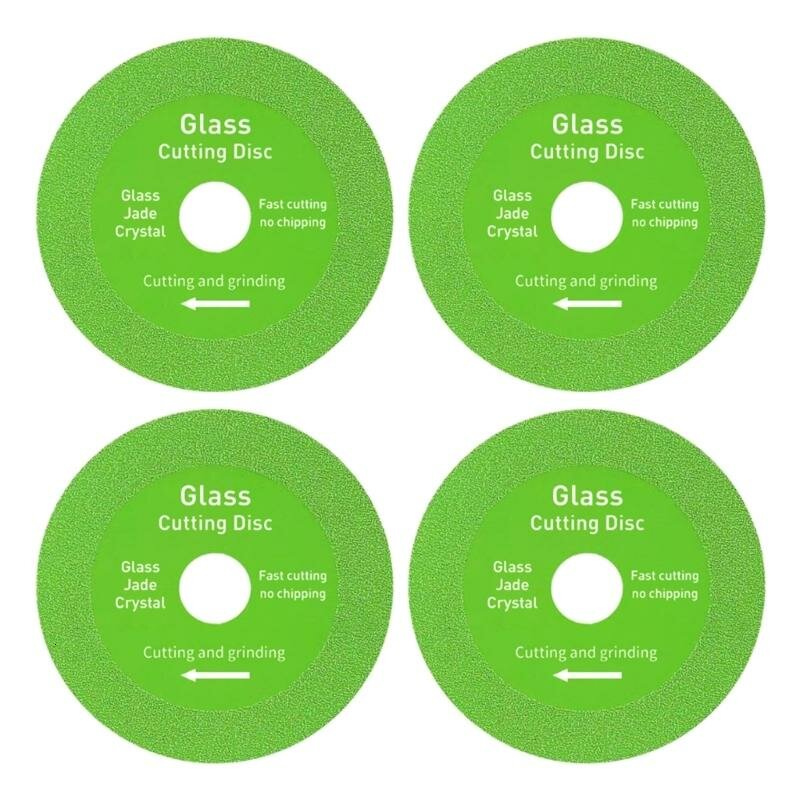 Стеклорезы алмазные для болгарки, 4 шт.