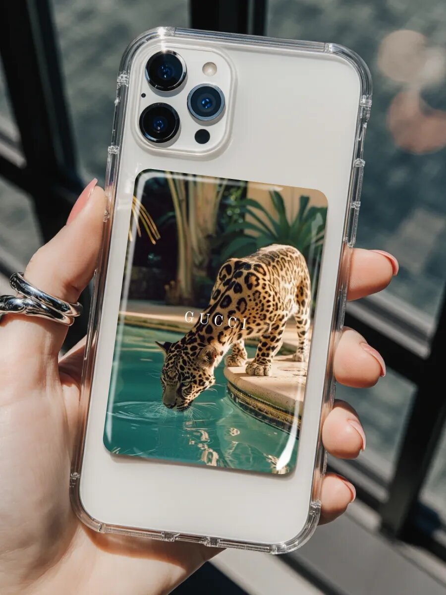 3D стикер на телефон большой Gucci