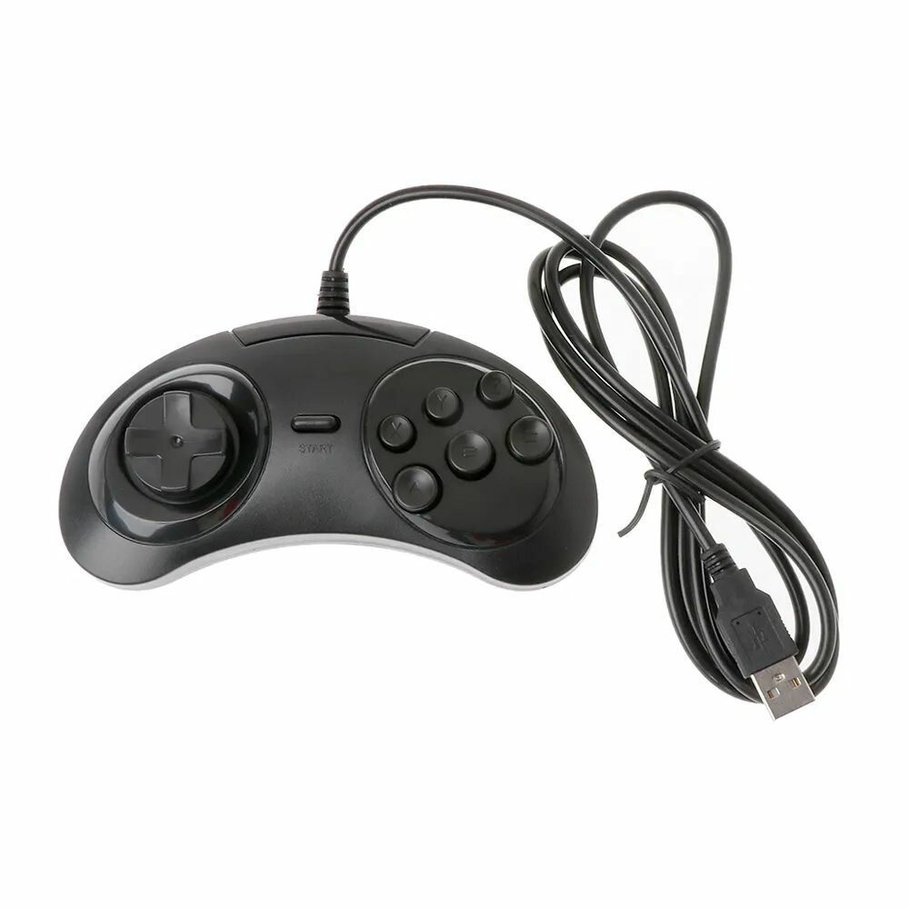 Проводной Геймпад Классический Игровой Контроллер Gaming Joypad Джойстик Управления для SEGA MD2 6 Кнопок Gamer Console Remote