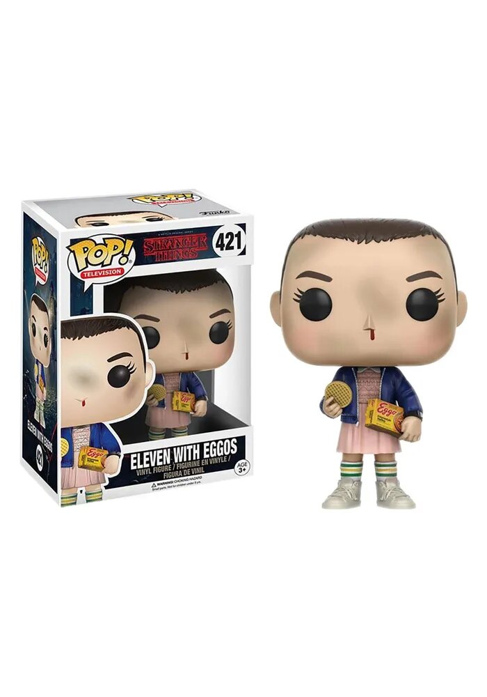 Фигурка Funko POP! Stranger Things Eleven with Eggos 421 Одиннадцать с вафлей 1 шт. — фото 1