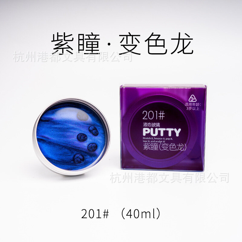 Ослим Маленький Слайм, Жидкий Стеклянный Клей, Детская Игрушка для Снятия Стресса, Пружинящая Грязь, Кристаллическая Грязь, Версия с Изменением Цвета