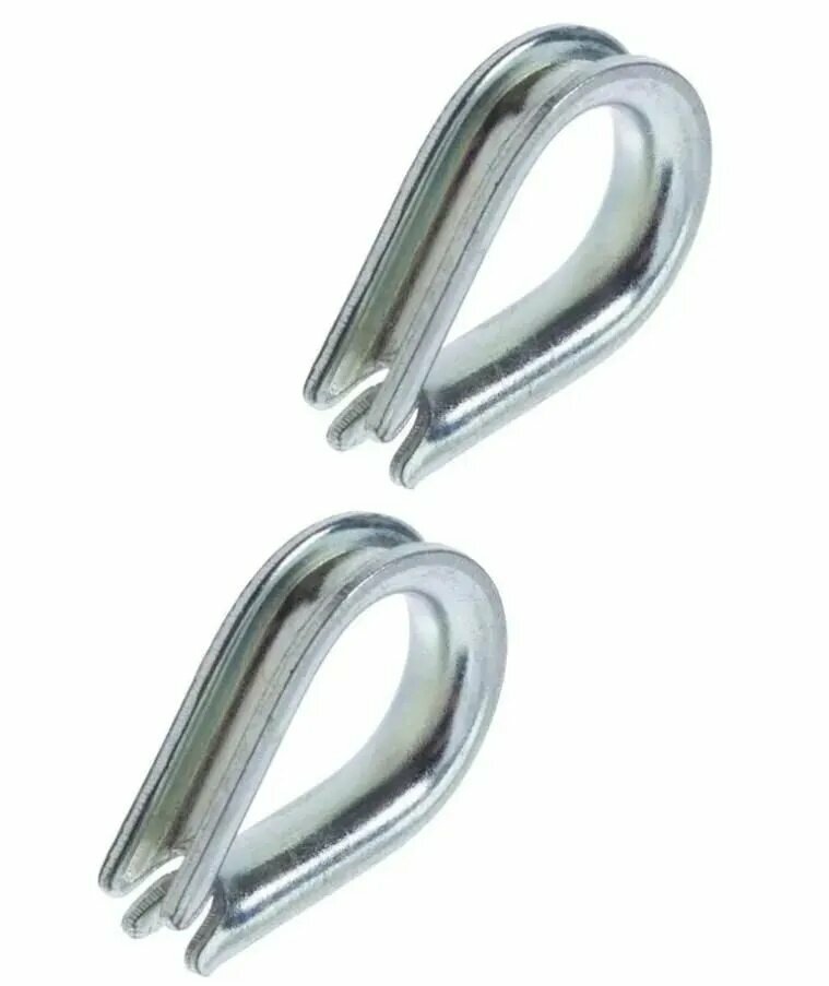 Коуш для троса 3 мм оцинкованный (20 шт) набор стальных гильз для троса, каната