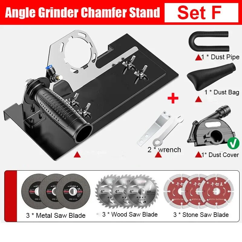 Подставка для угловой шлифовальной машины Dreamburgh для резки плитки SetF- Full Set