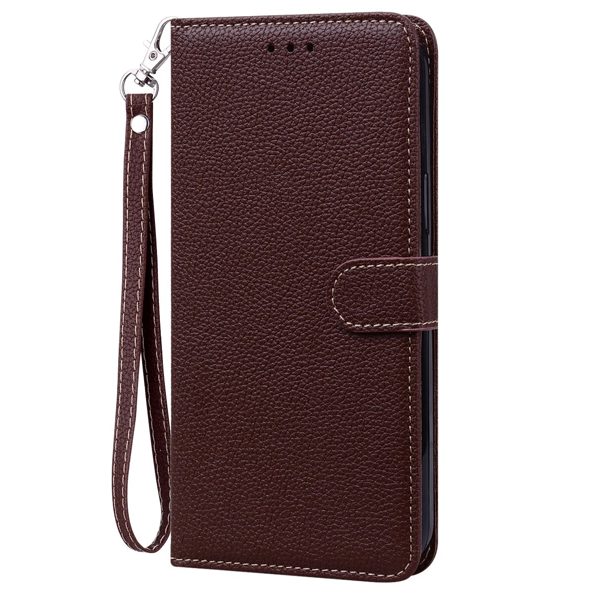 Кожаный чехол-книжка с откидной крышкой для Xiaomi Redmi Note 14 Коричневый, Color3, Redmi Note 14S