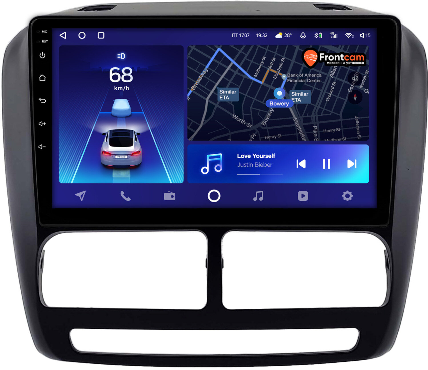 Штатная магнитола Teyes CC2 PLUS 6/128 9" RM-9-2135 Fiat Doblo 2 2009-2015 Android 10 (4G-SIM, DSP, QLed)