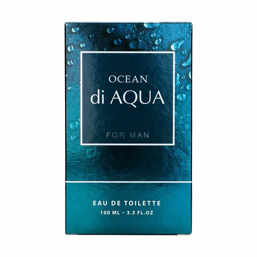 Туалетная вода Delta Parfum "Ocean di Aqua", мужская, спрей, 100мл