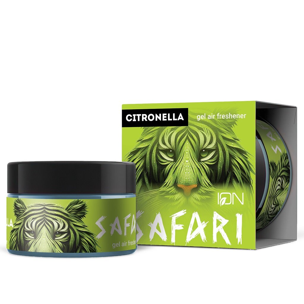 Гелевый ароматизатор (освежитель) воздуха "ИОН". ION SAFARI, Citronella, ISD-35
