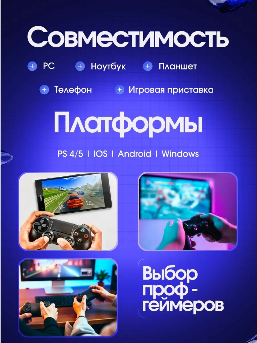Геймпад PS4, Bluetooth, черный — фото 1