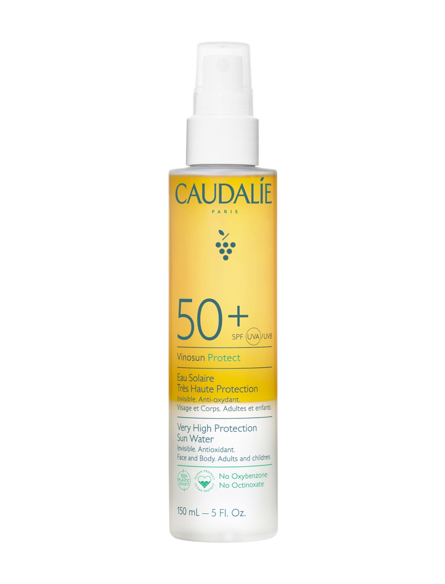 Солнцезащитная вода-спрей CAUDALIE Vinosun Protect SPF 50+, 150 мл