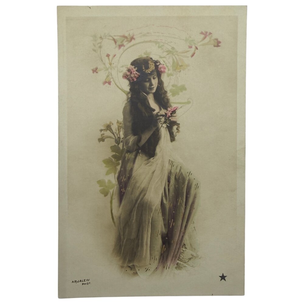 Почтовая открытка "Флора" 1900-1915 гг. Франция