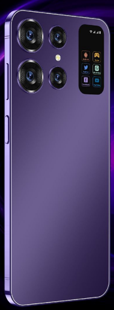 Мобильный телефон S24 Ultra с экраном 7,0 дюймов, на базе Android 13, 16/1Т, цветфиолетовый EU
