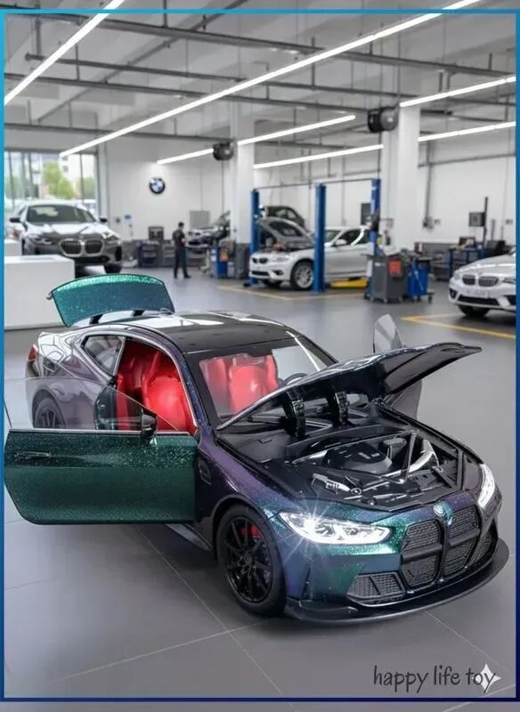 Металлическая инерционная машинка (модель автомобиля) BMW БМВ М4 1:24