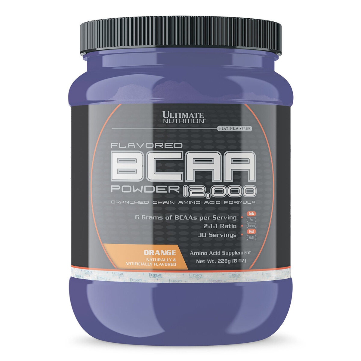 Альтимейт Нутришин Флаворед БЦАА 12000 Паудер Апельсин 228 гр / Ultimate Nutrition Flavored BCAA 12000 Powder