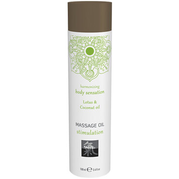 Shiatsu Massage Oil Stimulation Lotus & Coconut oil, 100 мл Массажное масло, Лотос и Кокосовое масло
