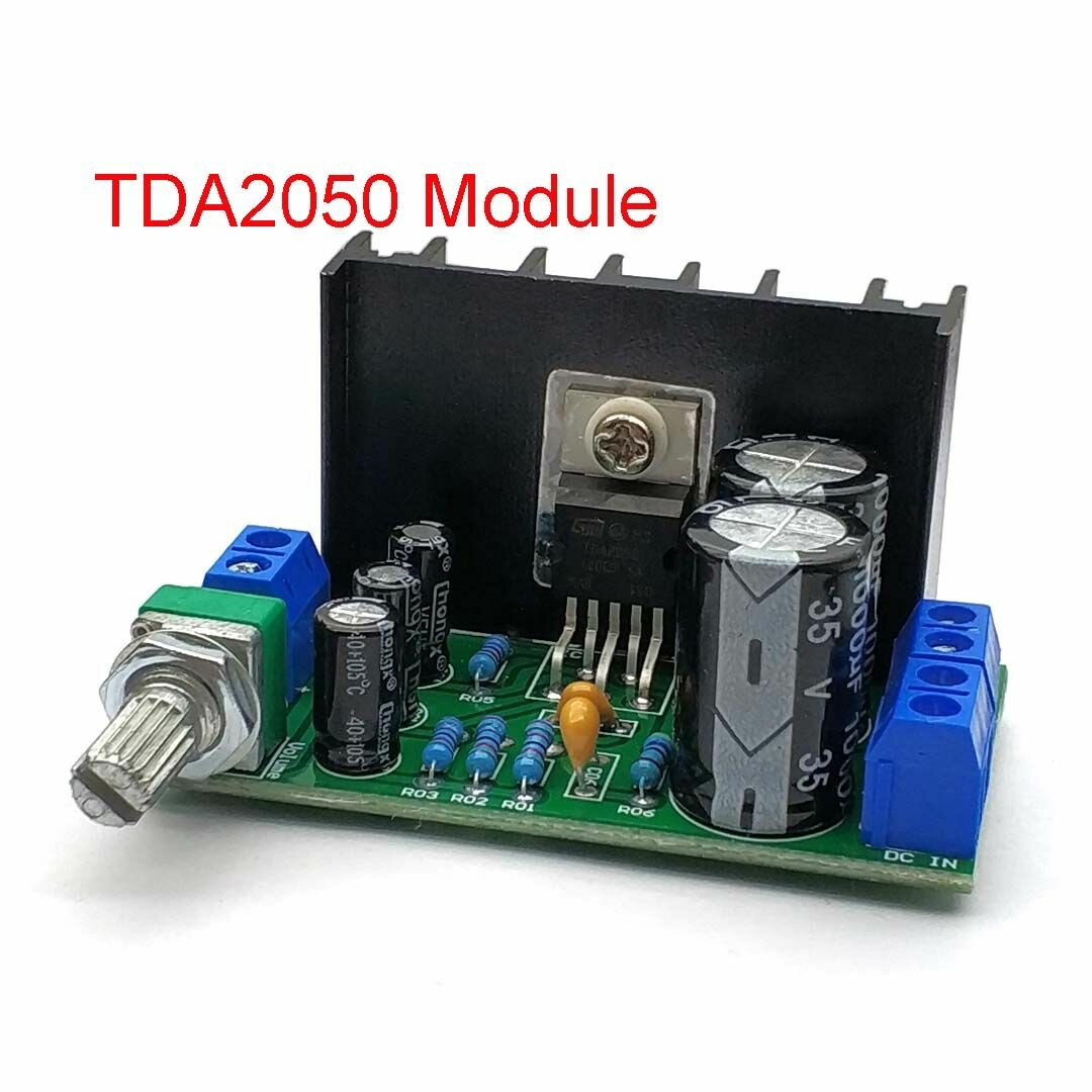 TDA2050 Моно аудио усилитель мощности модуль платы DC / AC 12-24V 5W-120W 1-канал