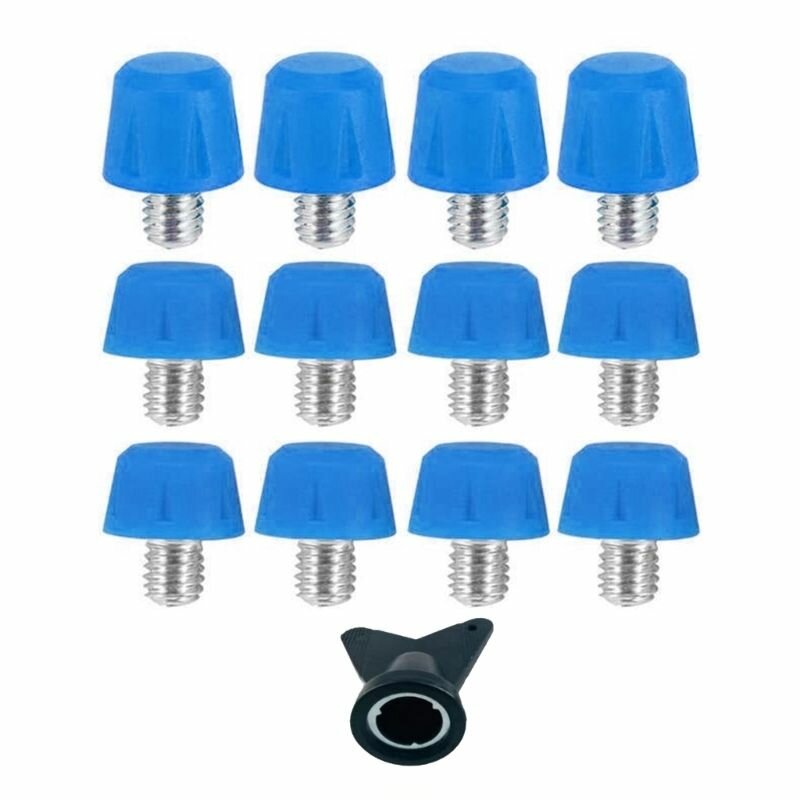 12 штук Шипы для футбольных бутс, Синий - 10mm