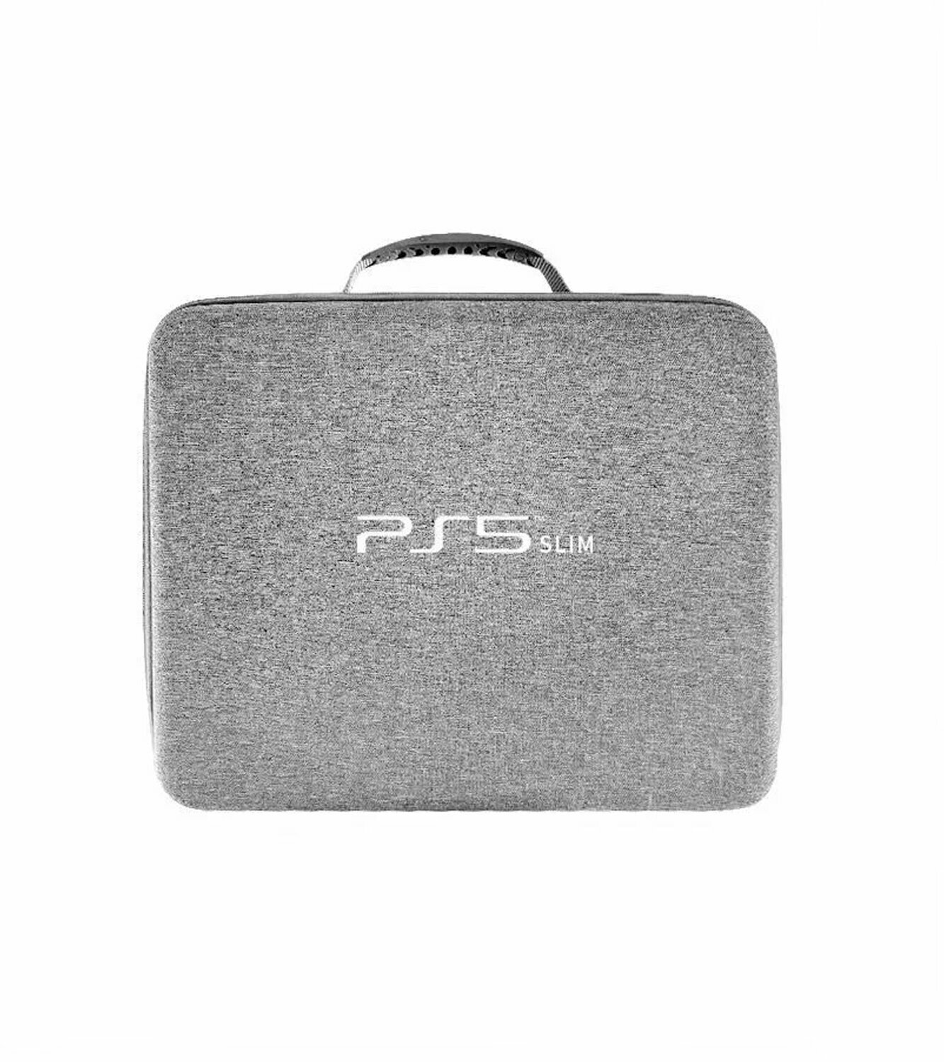 Сумка квадратная для Sony Playstation 5 Slim PS5 и геймпадов Dualsense чехол Серая Bag