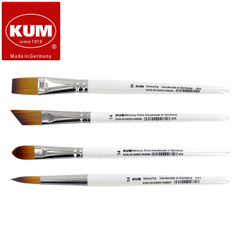 Кисть KUM BRUSH "Memory Point", для масляной живописи, круглый наконечник MemTip Pin Rs#14