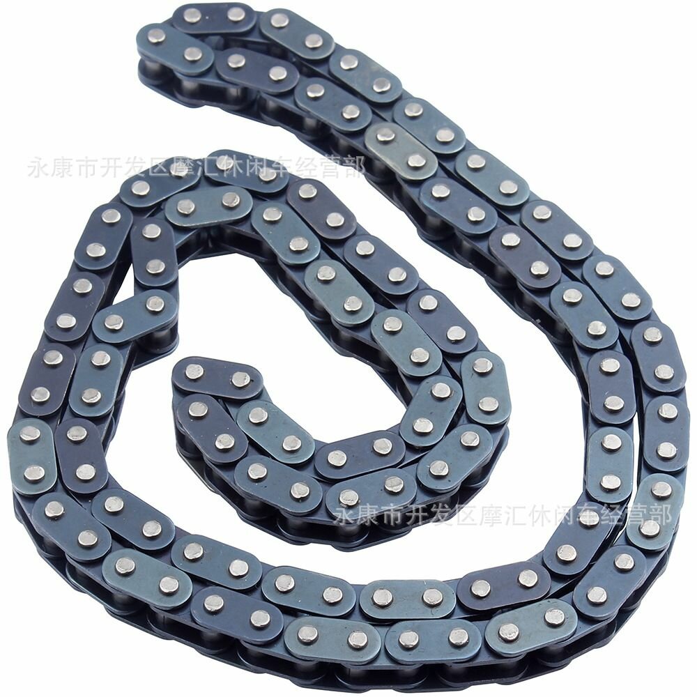 Цепь приводная (тип T8F, 126 звеньев) для детского питбайка, мопеда, квадроцикла с 2-х тактными двигателями 43, 47, 49 см. куб.