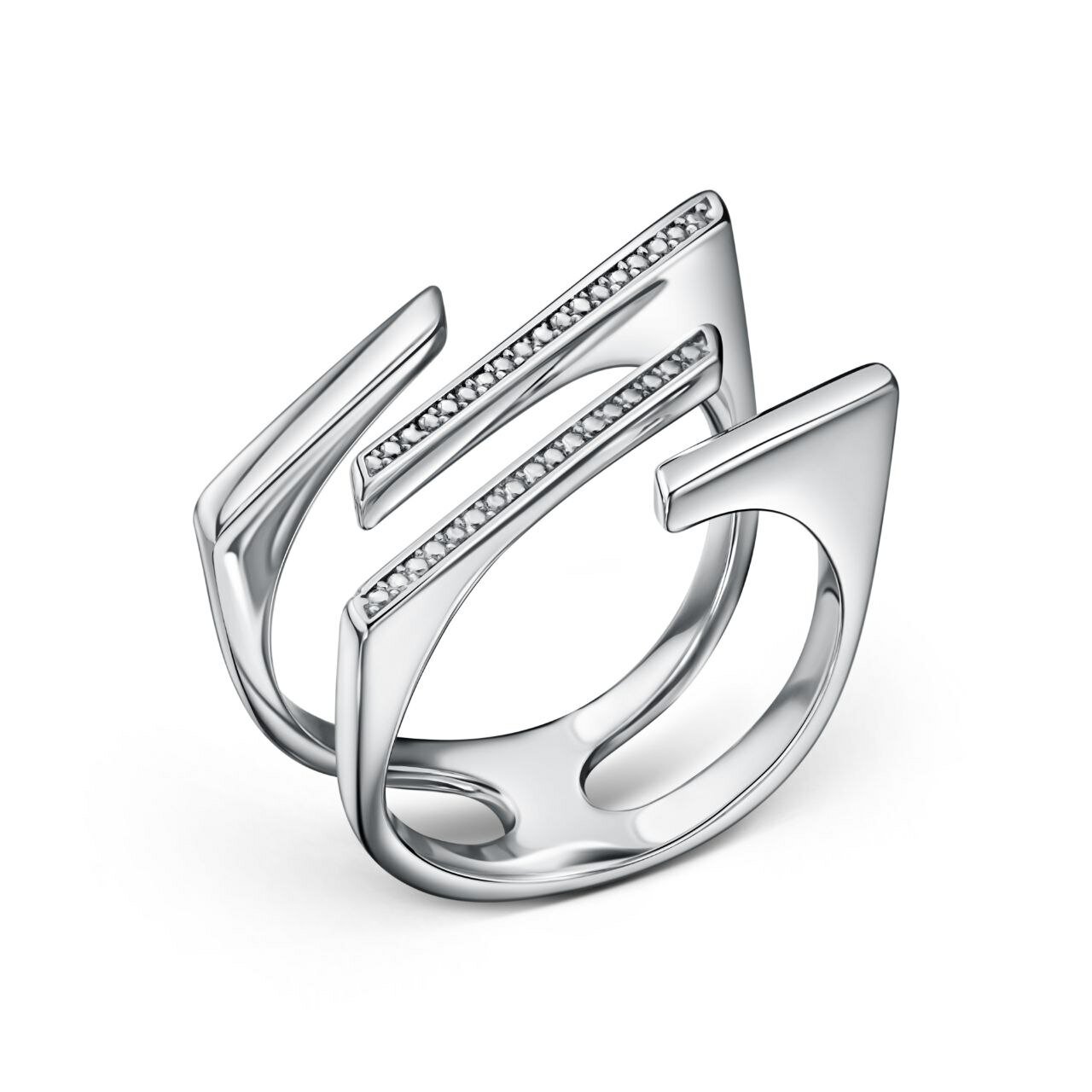 Перстень, серебро, 925 проба, тиснение