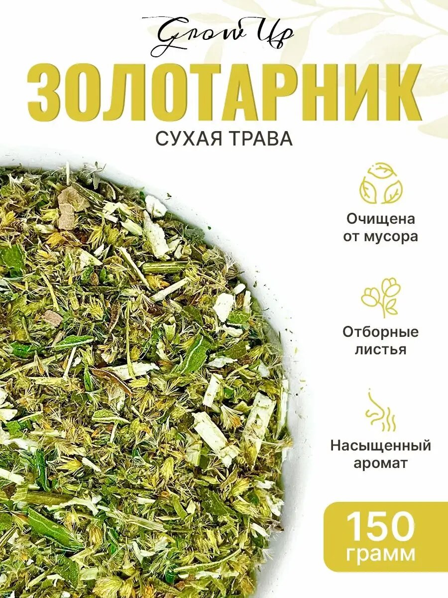 Золотарник, сушеная трава с цветами, травяной чай - 150 см