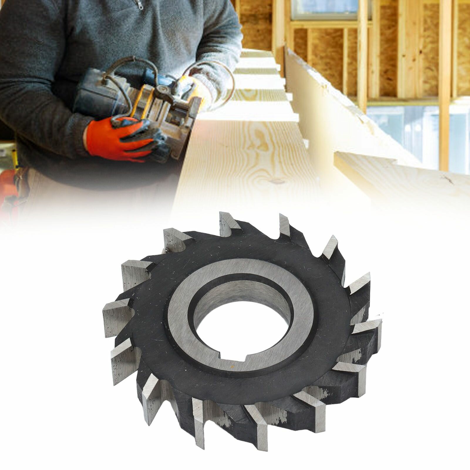 Фреза из высокоскоростной стали, прямая, 14 зубьев, дисковая фреза, сверлильный инструмент