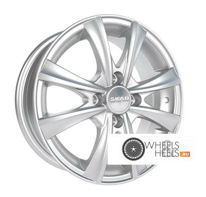 Диск автомобильный литой Скад Мальта 14x5.5 4x100 et38 dia67.1 Насыщенный серебристый