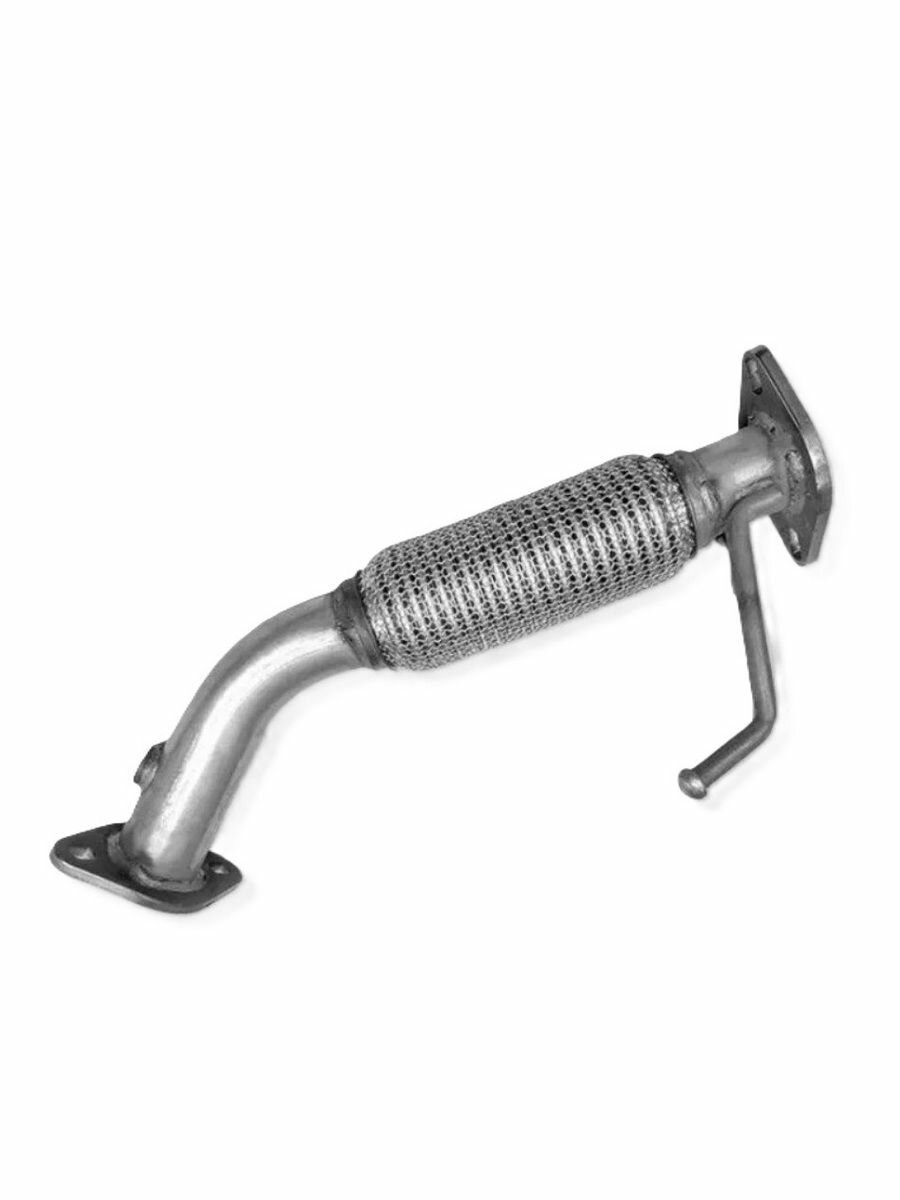 Труба приемная глушителя с гофрой для а/м HYUNDAI Solaris; KIA Rio, Transmaster Universal 1075AL